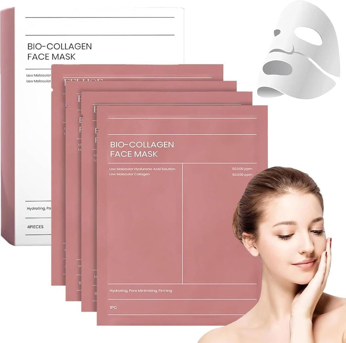 Bio-dance bio-collagen real deep mask collagen sheet face overnight ma ...